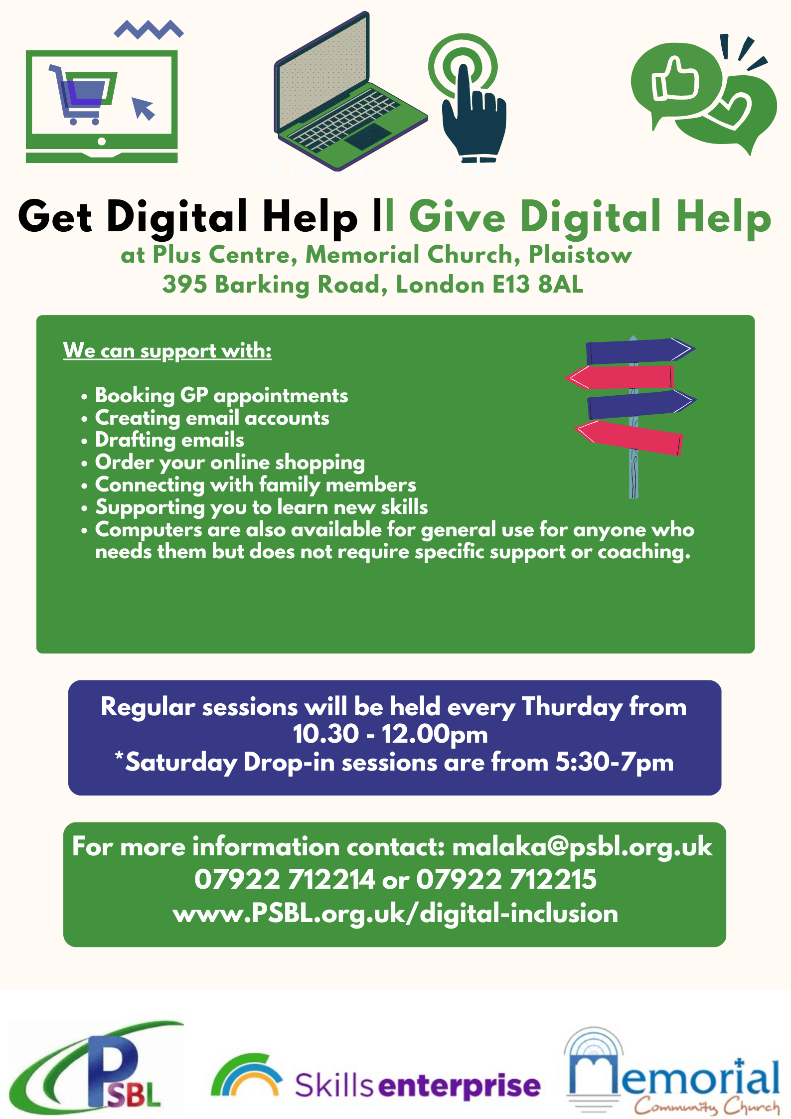 Get digital help - Give digital help - Plaistow South Big Local